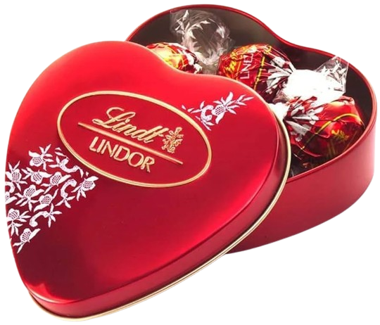 Lindt Chocolate Truffels in a Heart Tin (50g) – A Gift of Love Store